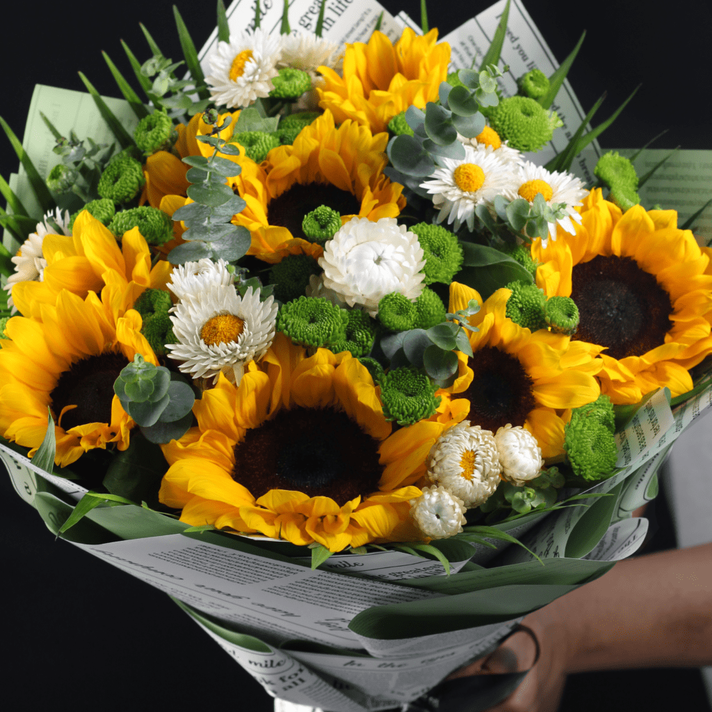 Exquisite Sunflower Bouquet - Order Sunflower Bouquet Online