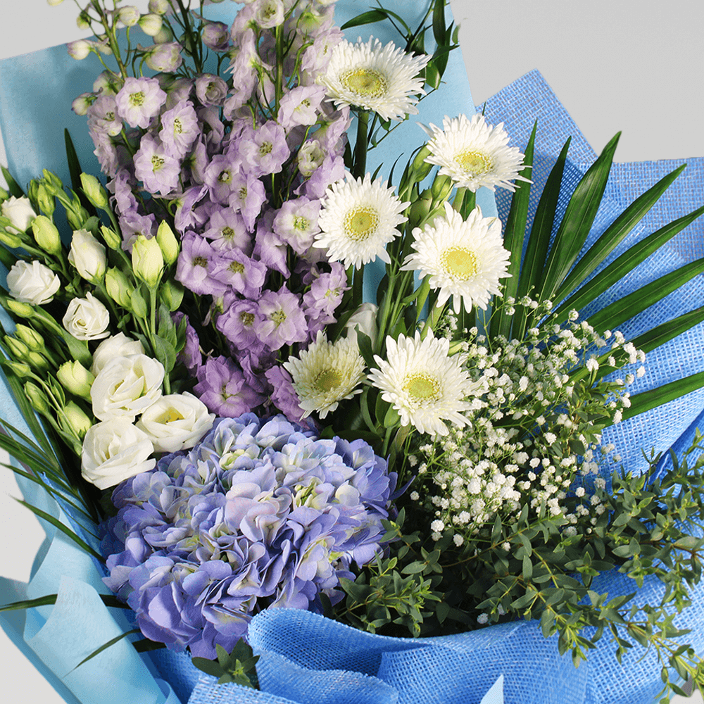 Cool Blue - Order Blue Theme Bouquet online at btf.in