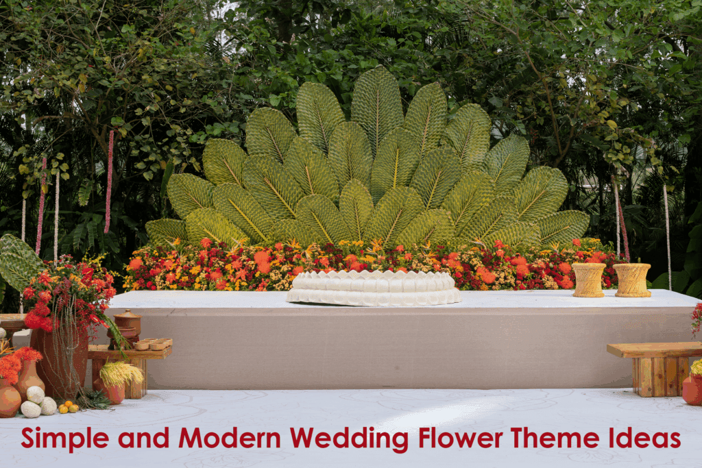 Simple and Modern Wedding Flower Theme Ideas